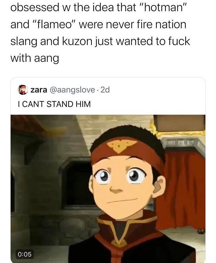 Going to raise this one better to Zuko bringing it back within the palace | Scrolller