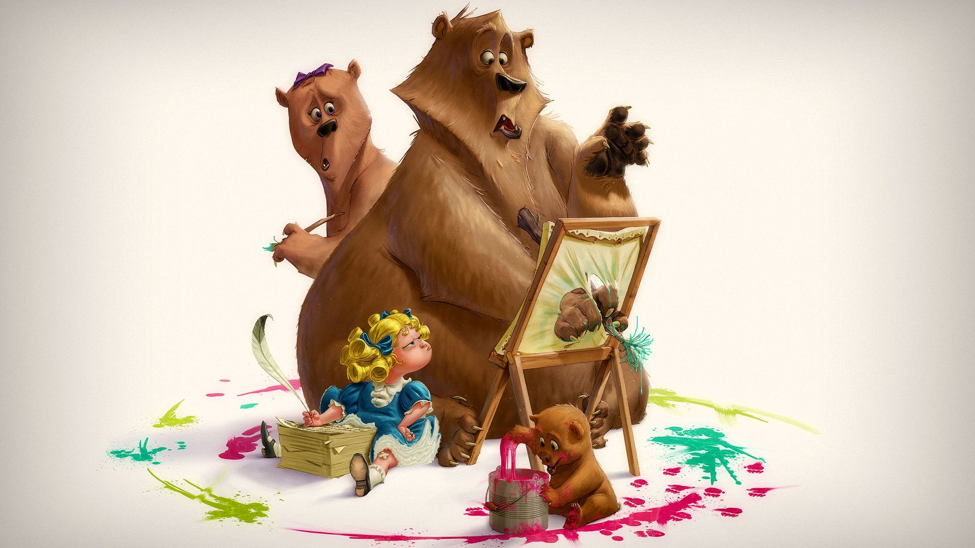 Goldilocks and the three bears by DEISIGN | Dei G. | Scrolller
