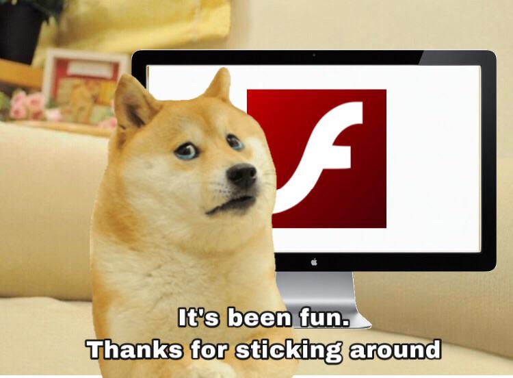 :( goodbye flash | Scrolller