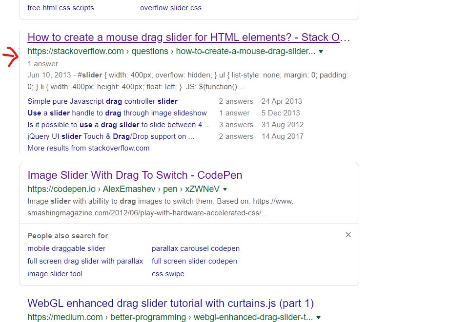 Google has started to put a border-left on hover now. | Scrolller