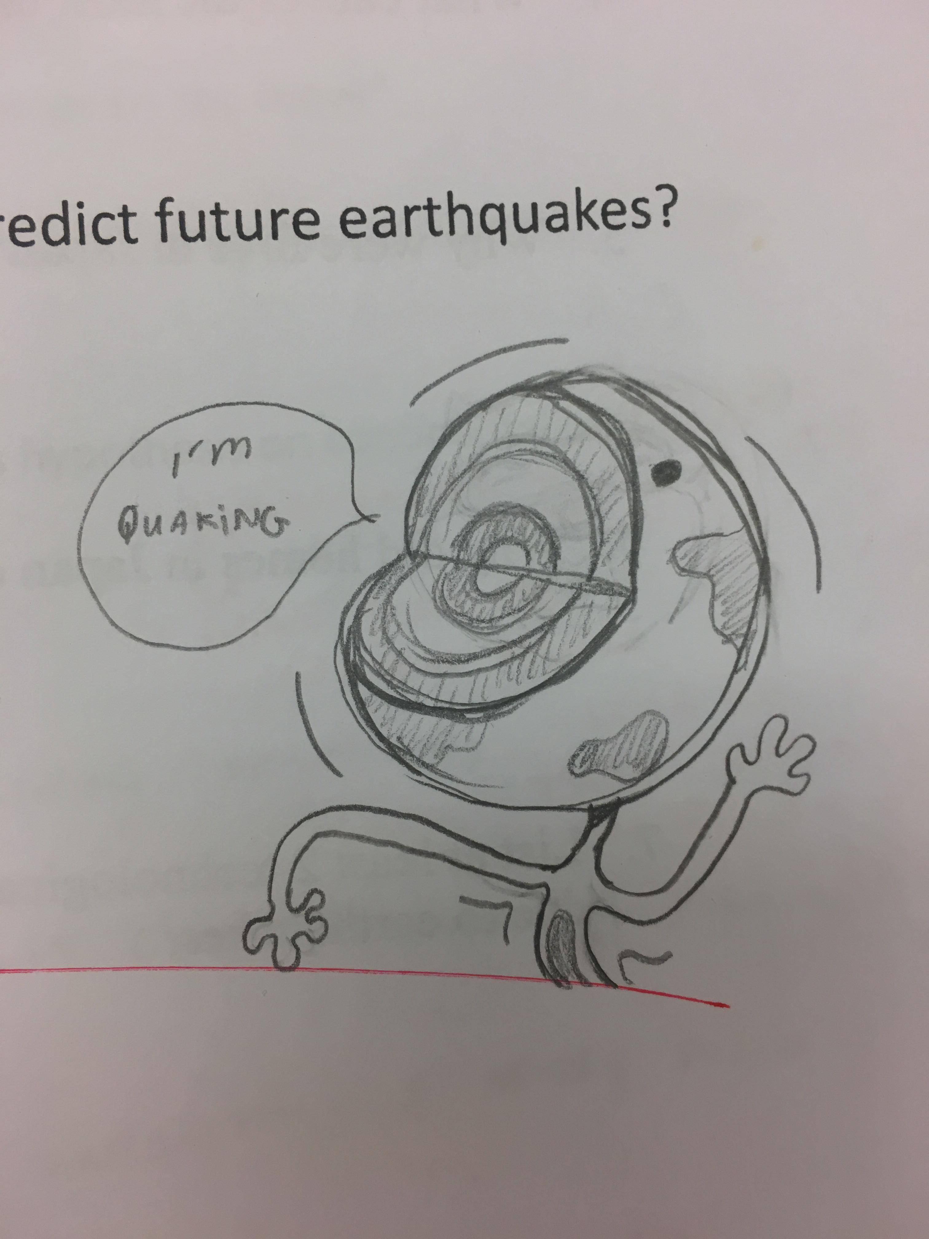 Got bored in earth science class so I drew my interpretation of an earthquake | Scrolller