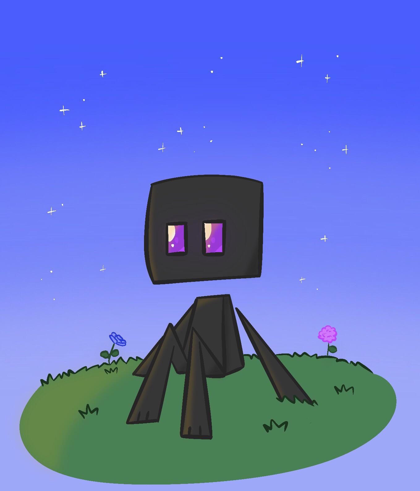 Got the urge to draw an enderman! | Scrolller