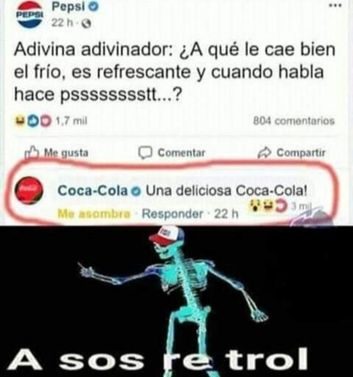 Grande el que maneja la cuenta de coca cola | Scrolller