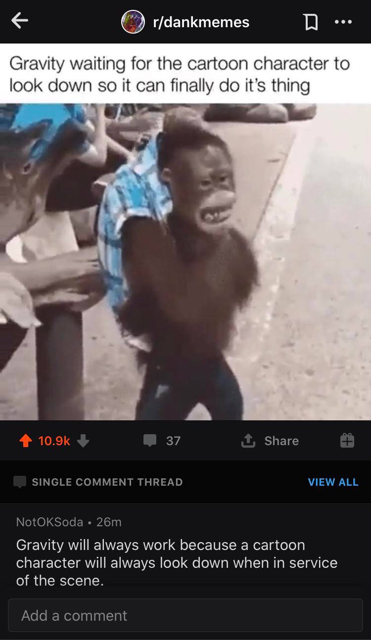 Gravity equal cartoon | Scrolller