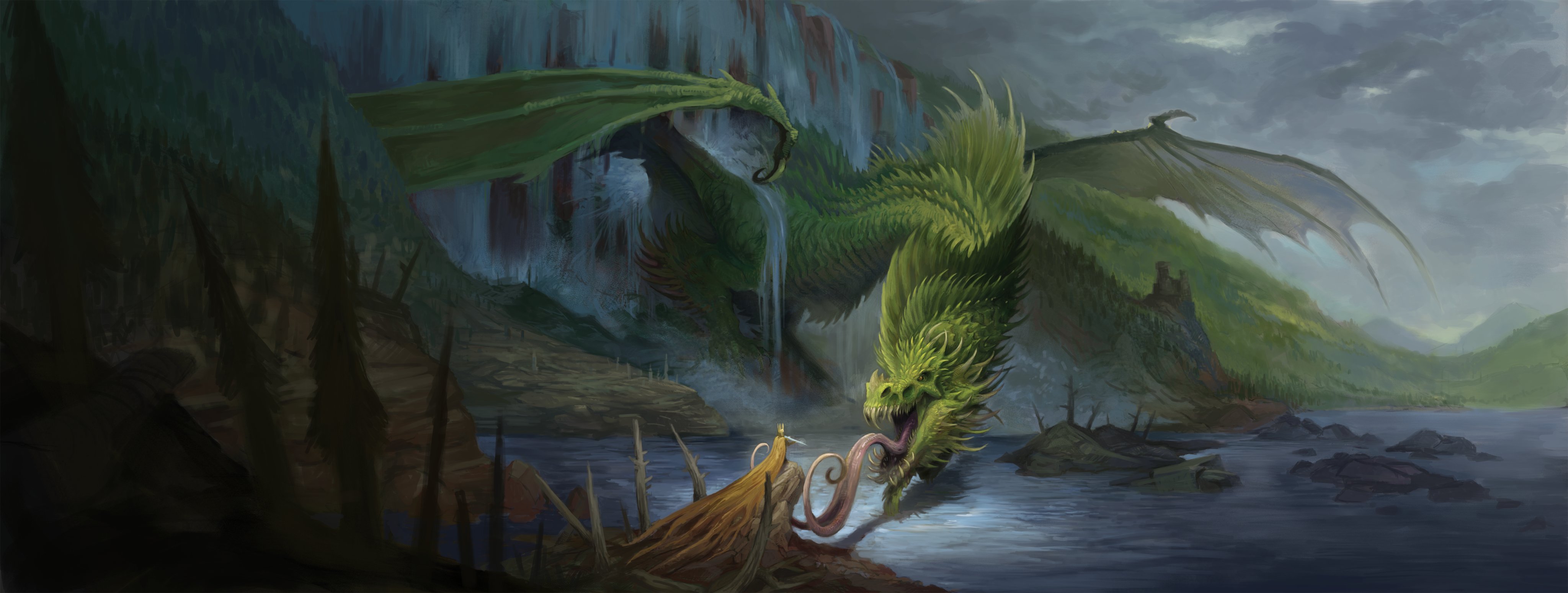Green Ancient Dragon by Marcel Budde | Scrolller