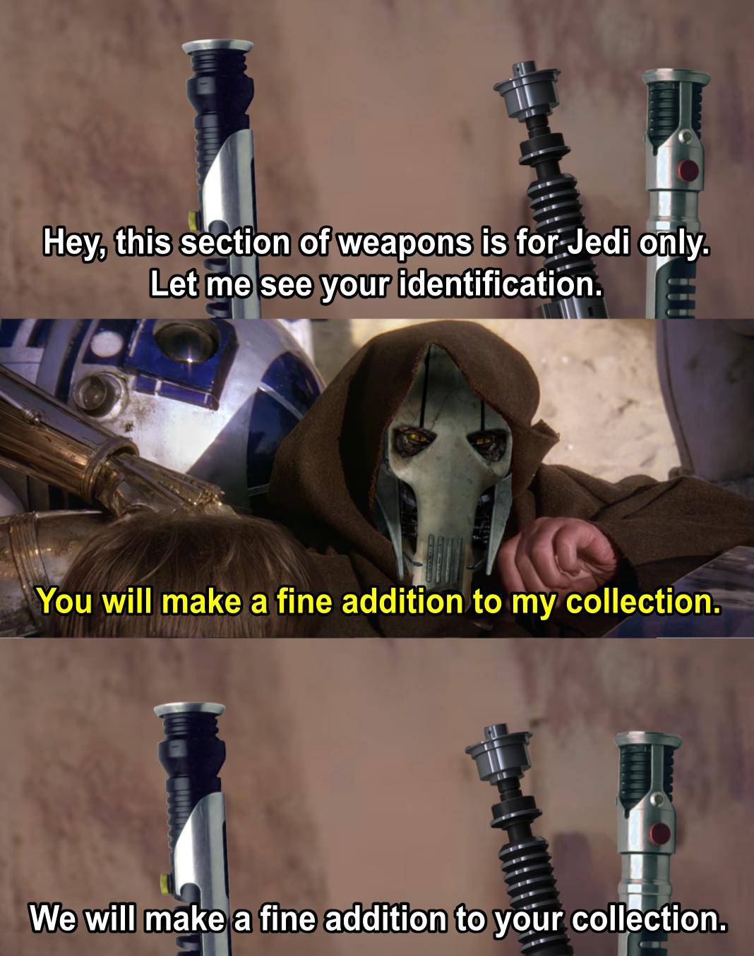 Grievous swordnapping his fine additions | Scrolller