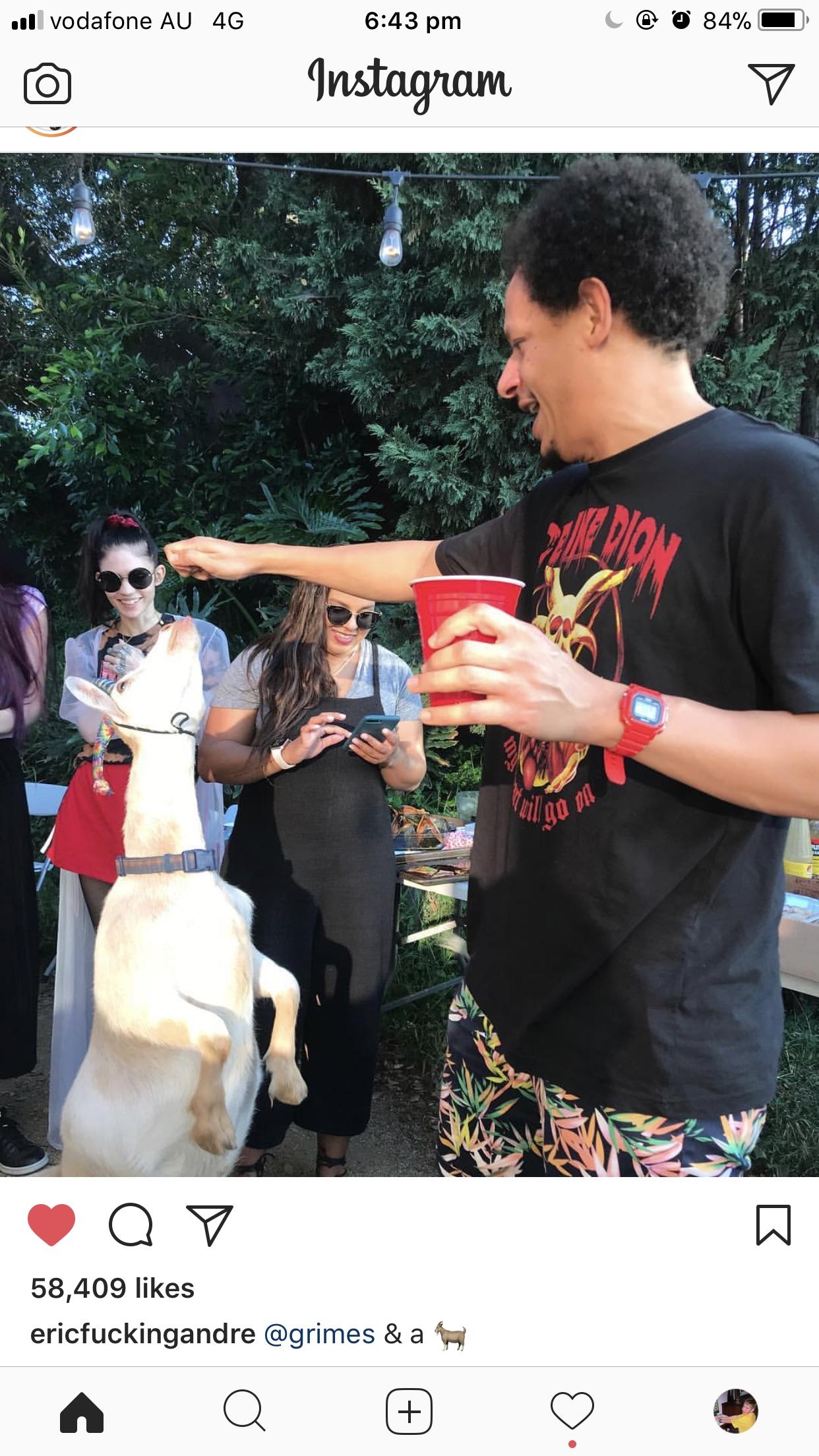 Grimes and Eric Andre hanging out 🐐 | Scrolller
