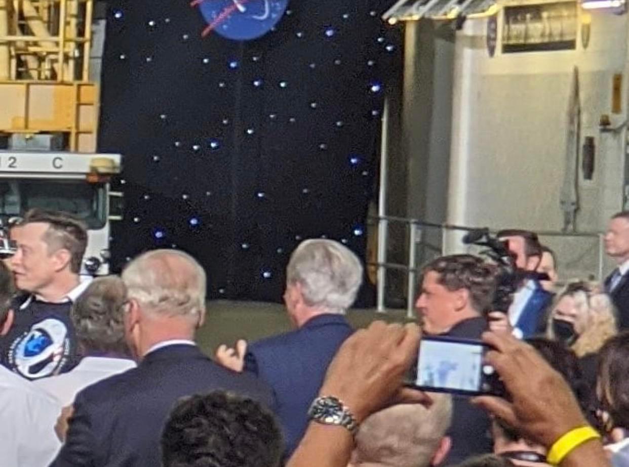 Grimes at the SpaceX launch today | Scrolller