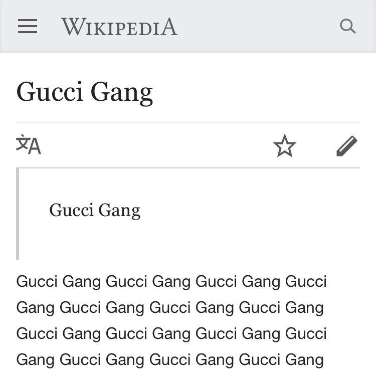gucci gang | Scrolller
