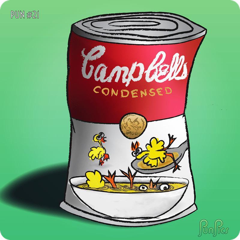 Guess the visual pun: Sketchy canned food? | Scrolller