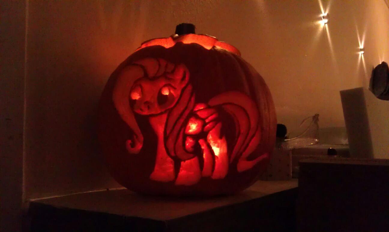 *Guess who* carved into a pumpkin, displayed at my university. | Scrolller
