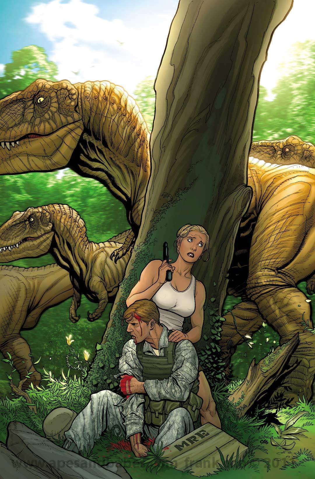 GUNS AND DINOS - Frank Cho | Scrolller