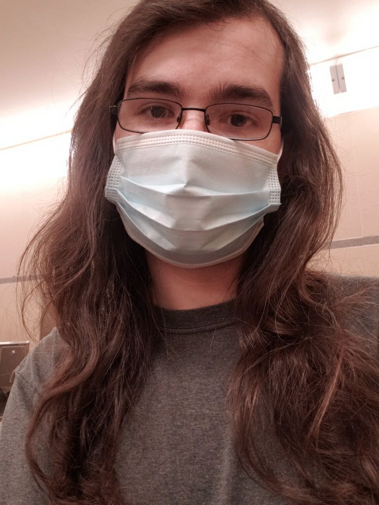 Hair is looking cute today 😷 | Scrolller