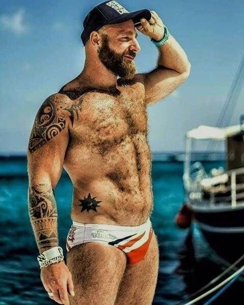 Hairy Hunk in speedos | Scrolller