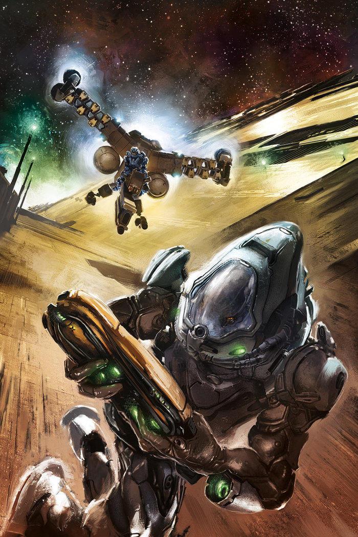 Halo : Escalation Issue #5 cover art by Anthony Palumbo | Scrolller
