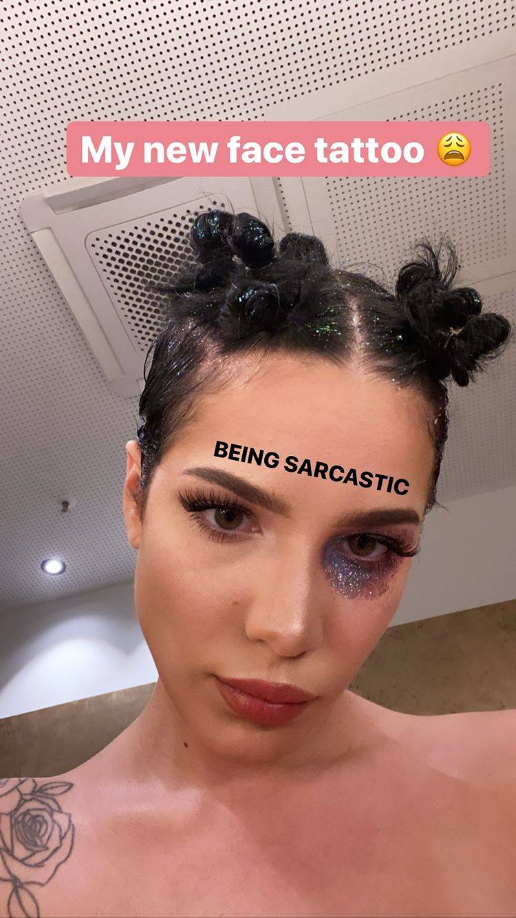Halseys new face tat 😍 | Scrolller