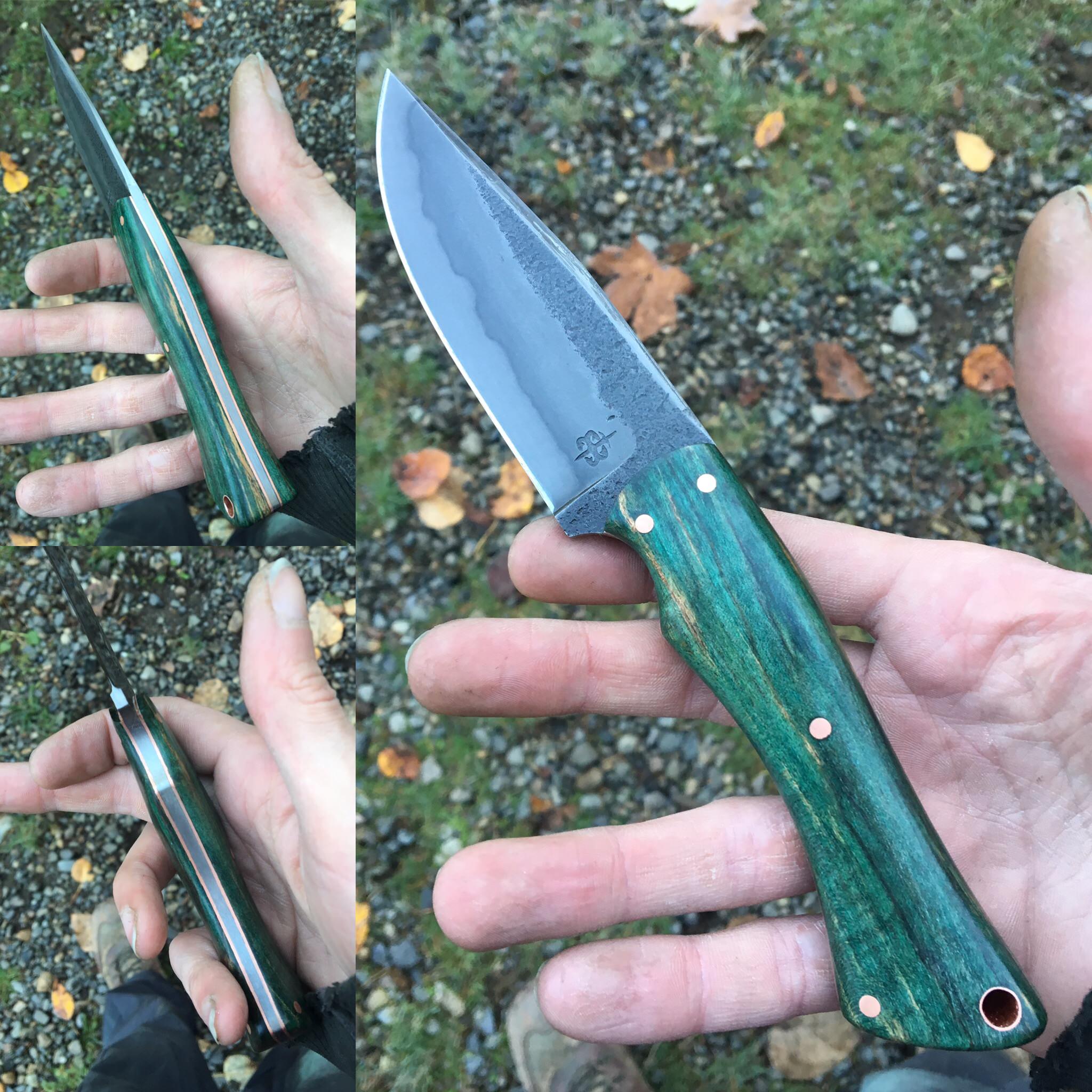 Hand Forged EDC Fixed Blade [OC] | Scrolller