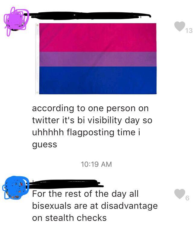 Happy Bi Visibility day but RIP the Bi Rogues | Scrolller