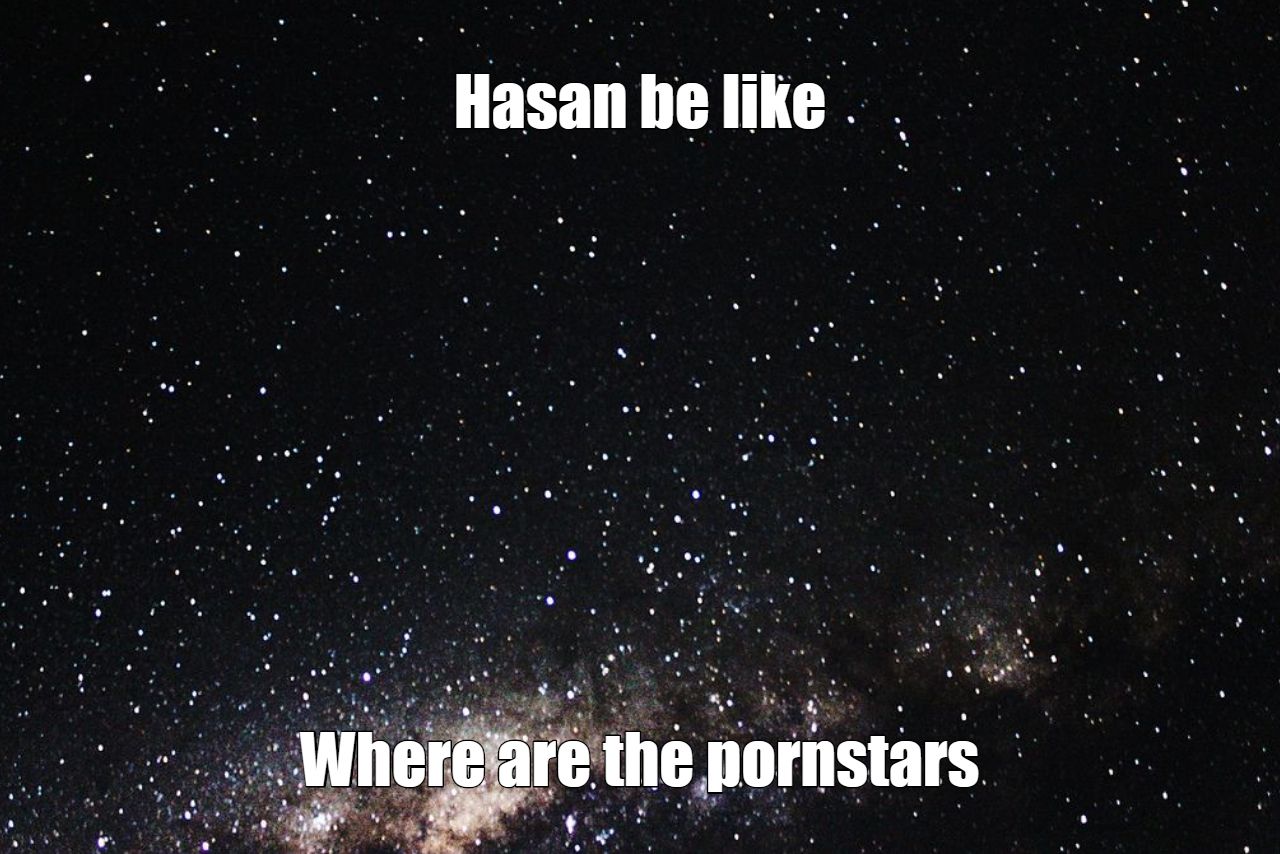 Hasan using his telescope | Scrolller