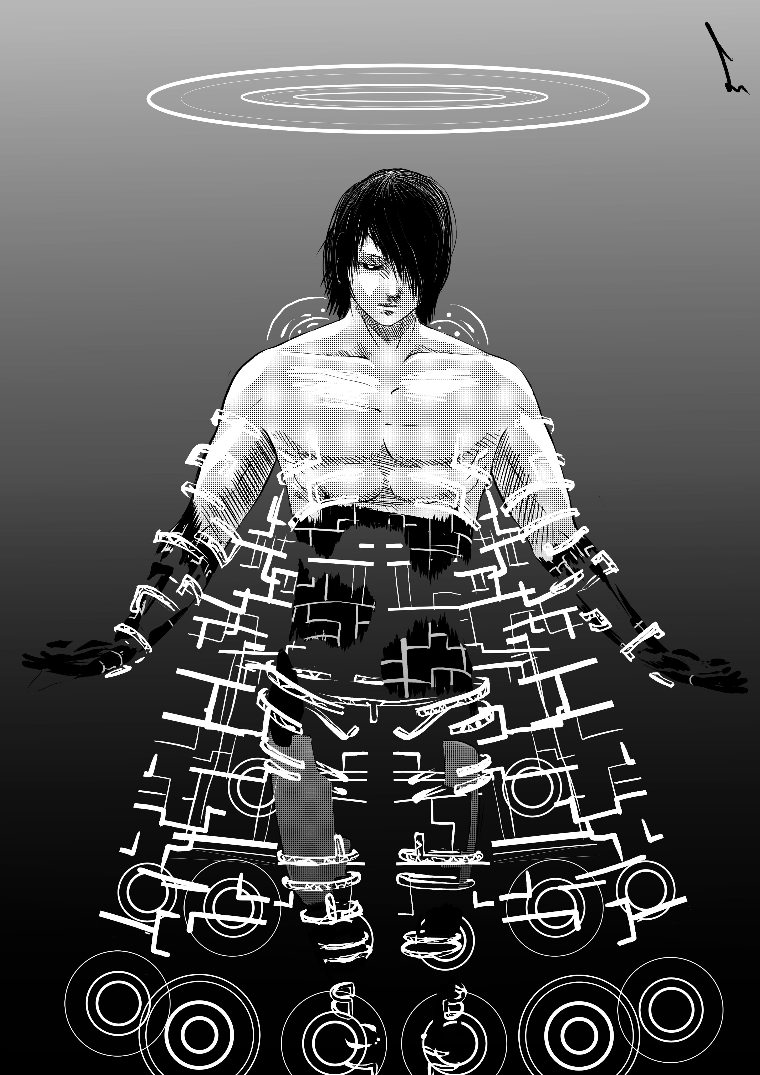 Hated drawing the lines, so just sketched them on. | Scrolller