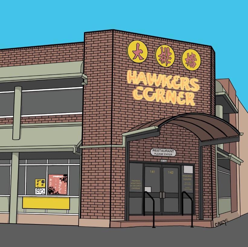 Hawkers Corner - where it’s always 1987! A drawing I did in tribute to an Adelaide icon | Scrolller