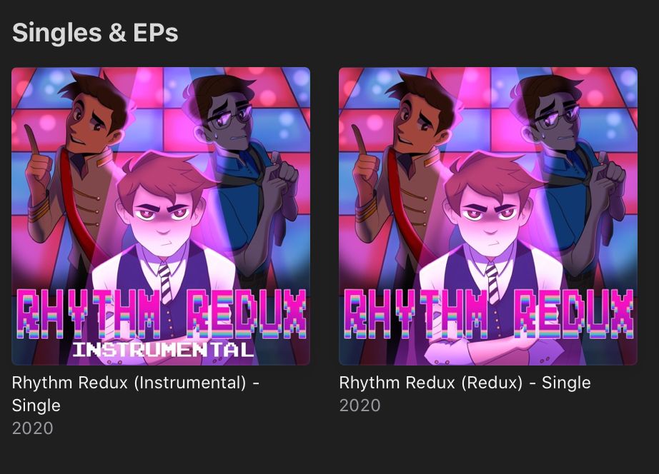 He released both versions of Rhythm Redux on Apple Music! Love the cover art :) | Scrolller