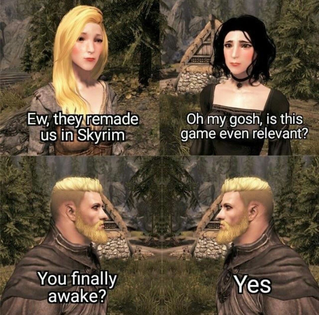 Only guys like Skyrim | Scrolller