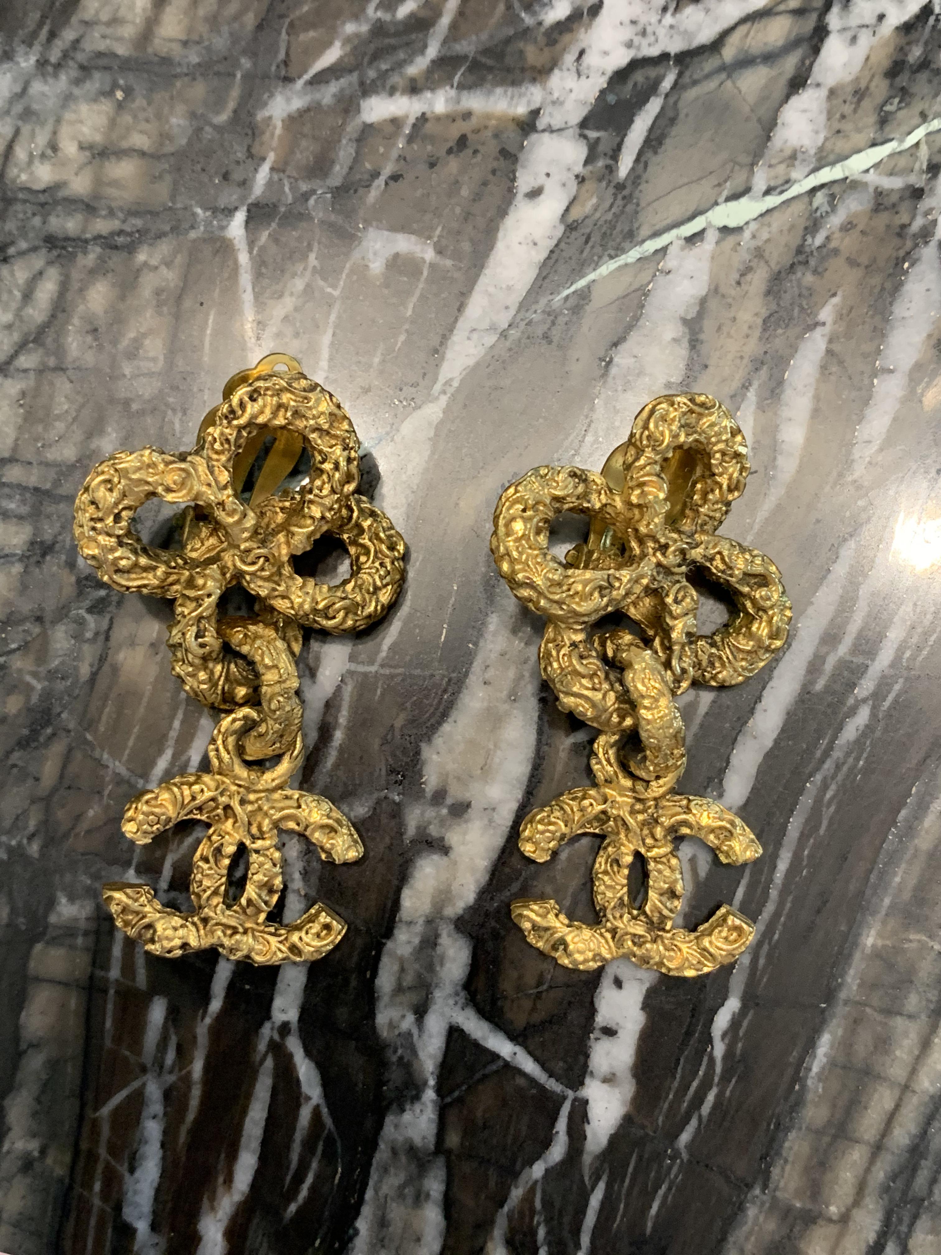Help identifying and determining the value of these vintage Chanel clip ons. | Scrolller