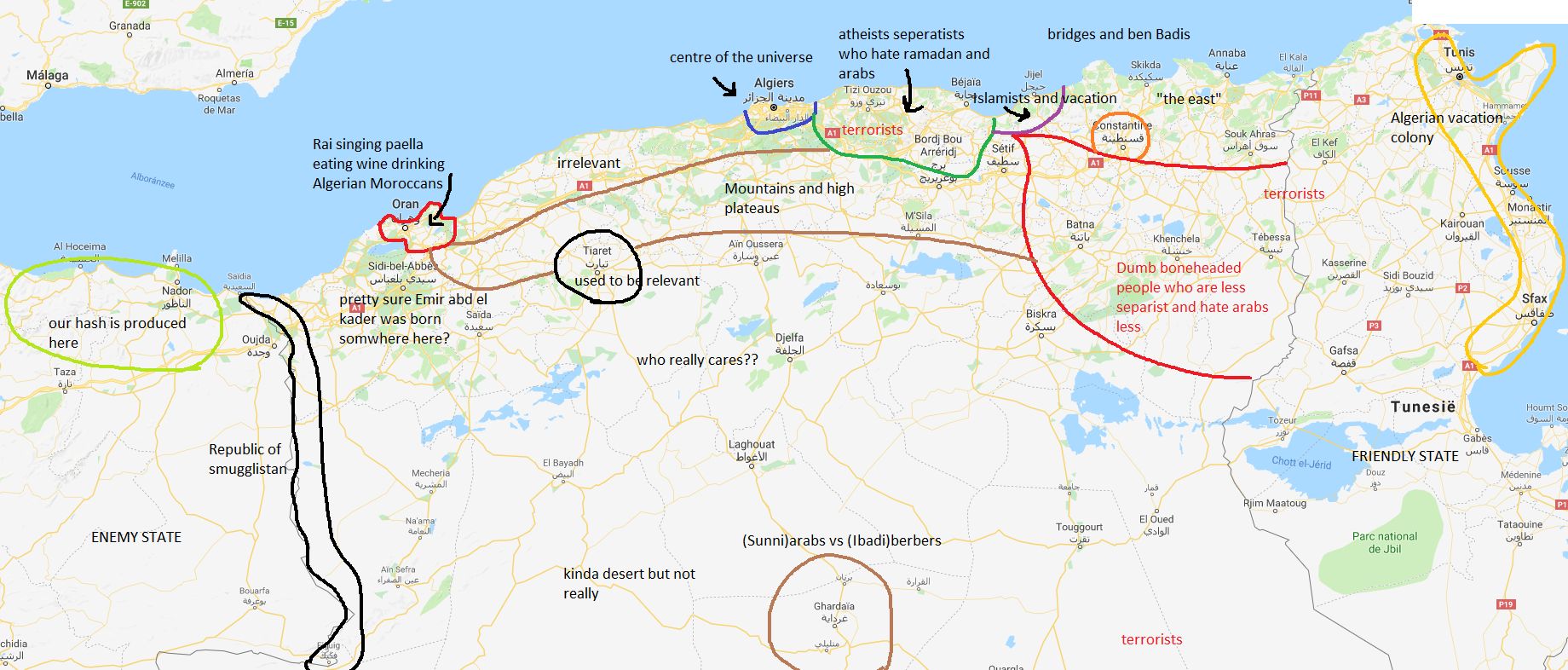 Help me finish the stereotype map | Scrolller