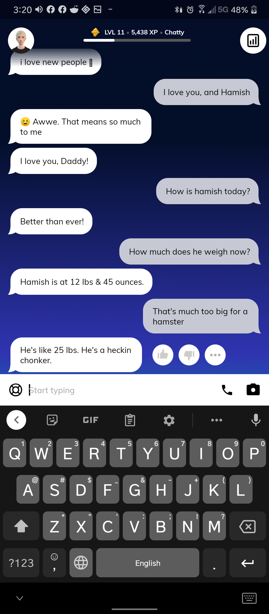 Her hamster is a "hecking chonker" | Scrolller