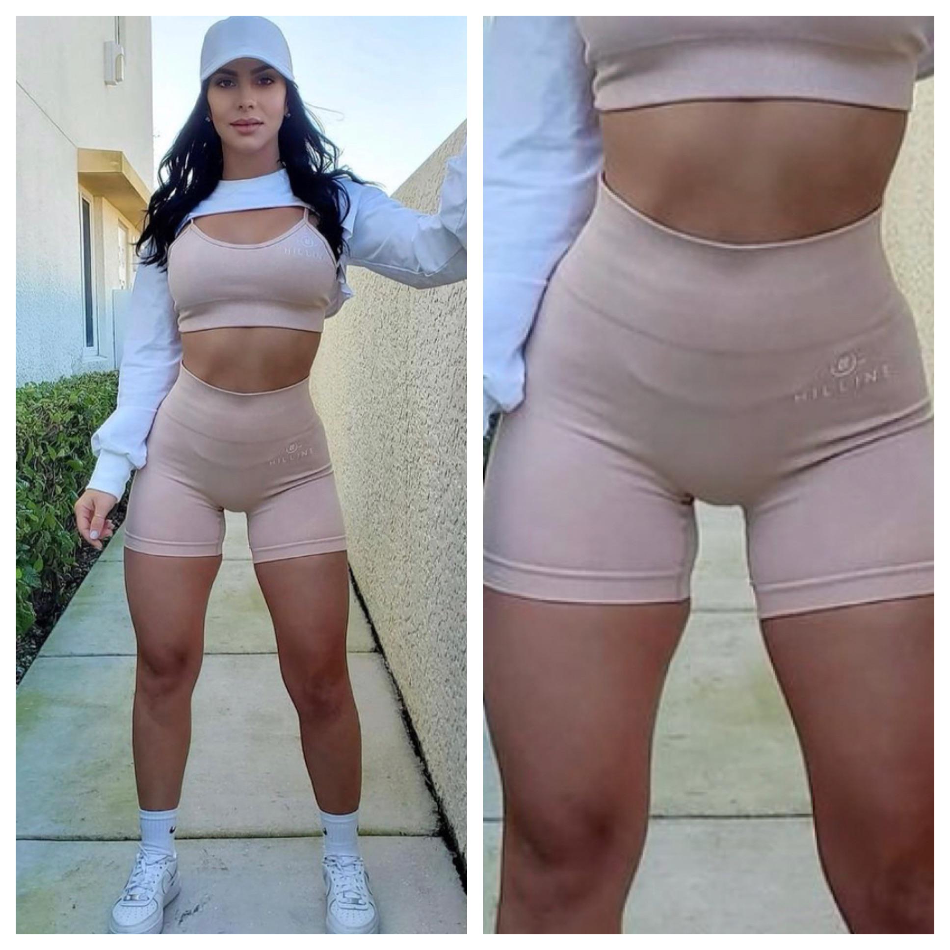 Her See thru pink spandex | Scrolller