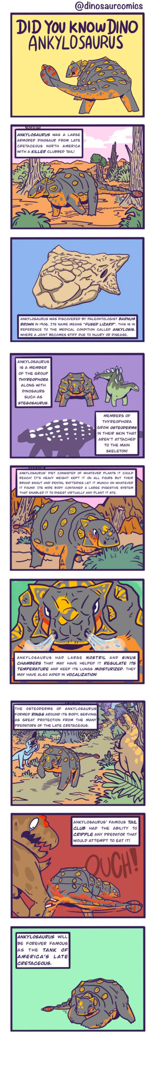 Here’s a comic I did on Ankylosaurus! | Scrolller