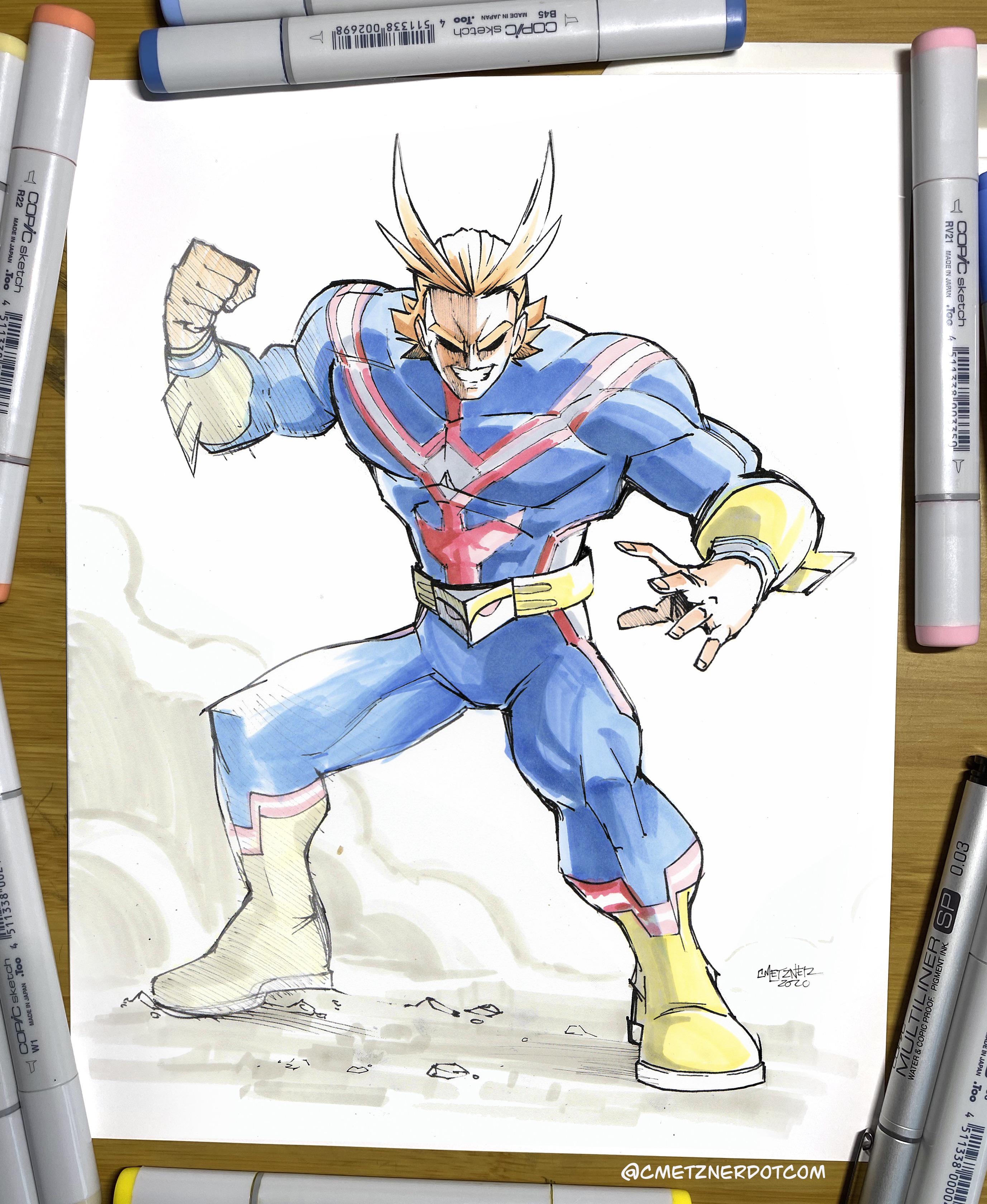 Here’s my drawing of All Might! | Scrolller
