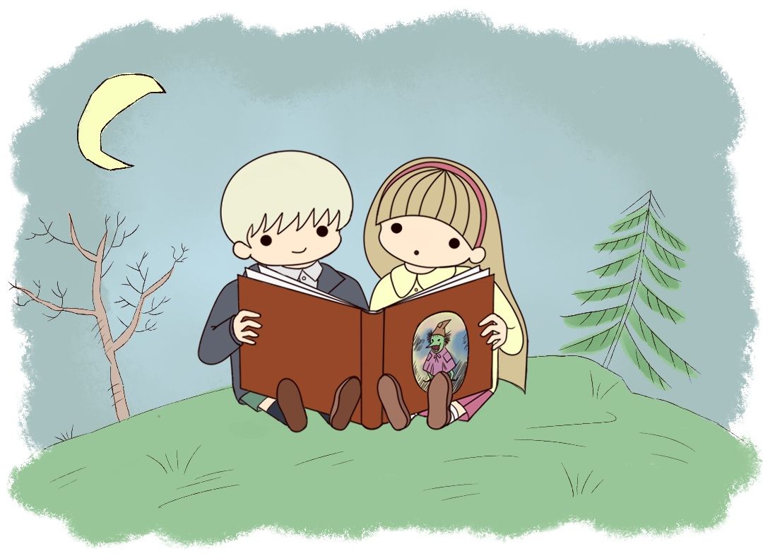 Here’s my drawing of Anna and Johan looking like Little Twin Stars | Scrolller