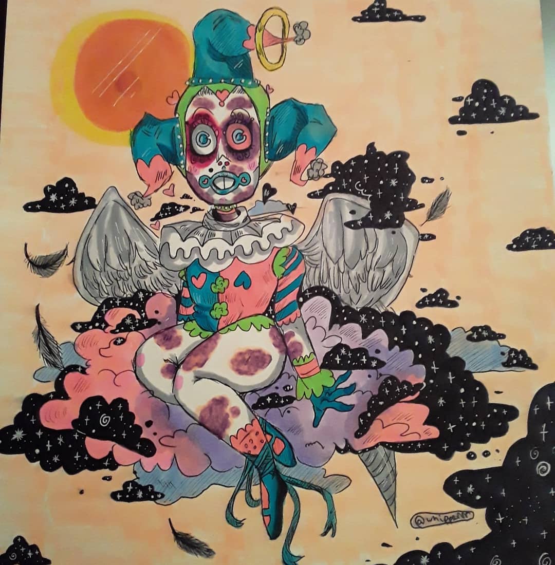 heres my clown oc, jakko! 🤡💖 | Scrolller