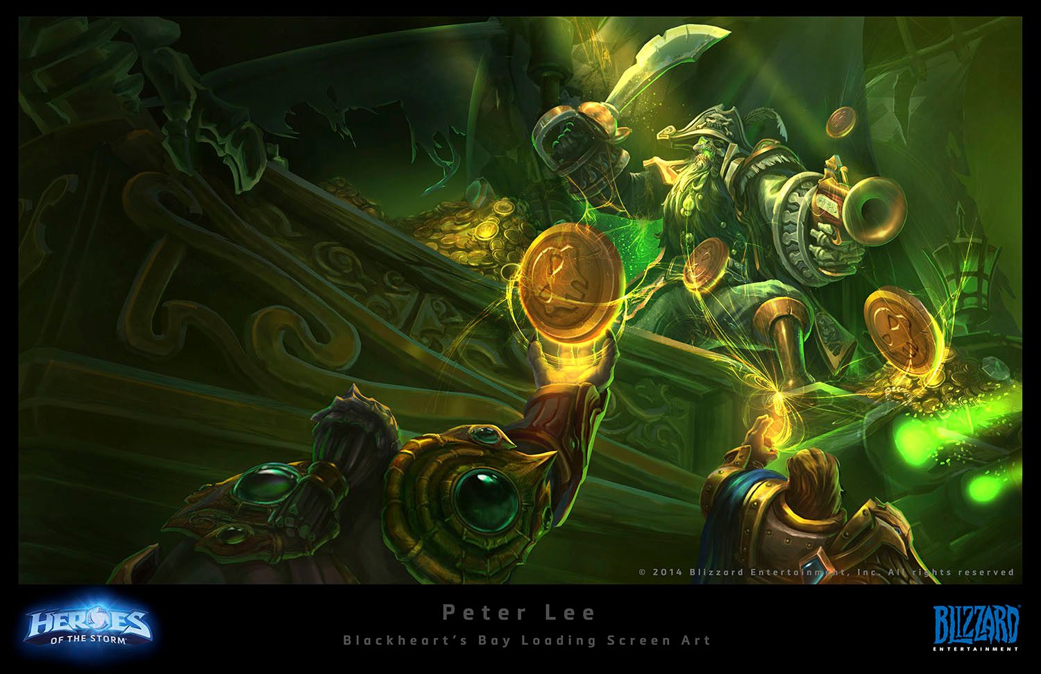 Heroes of the Storm, Blackheart's Bay Loading Screen by Peter Lee | Scrolller