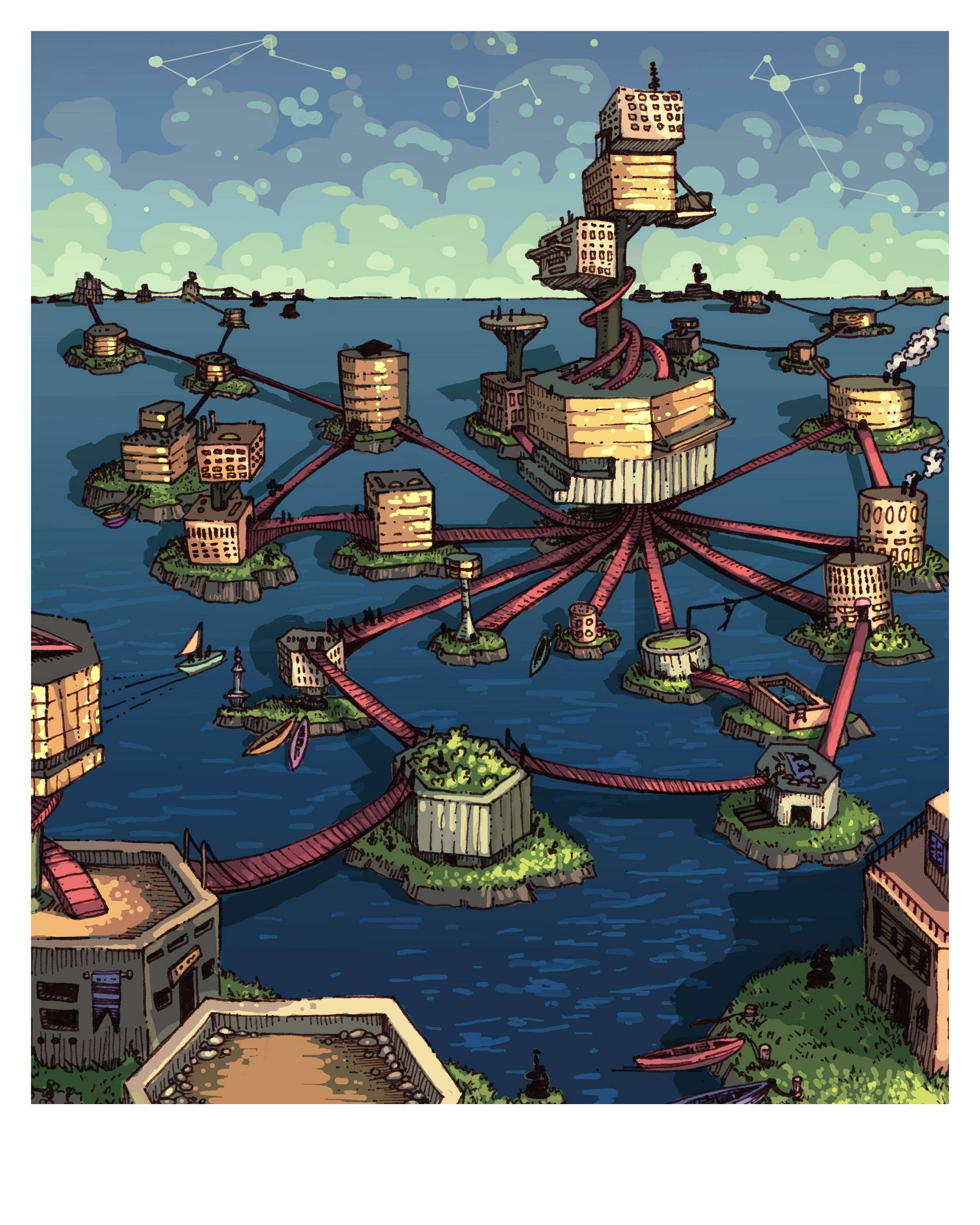 Hex City, part of my worldbuilding project | Scrolller