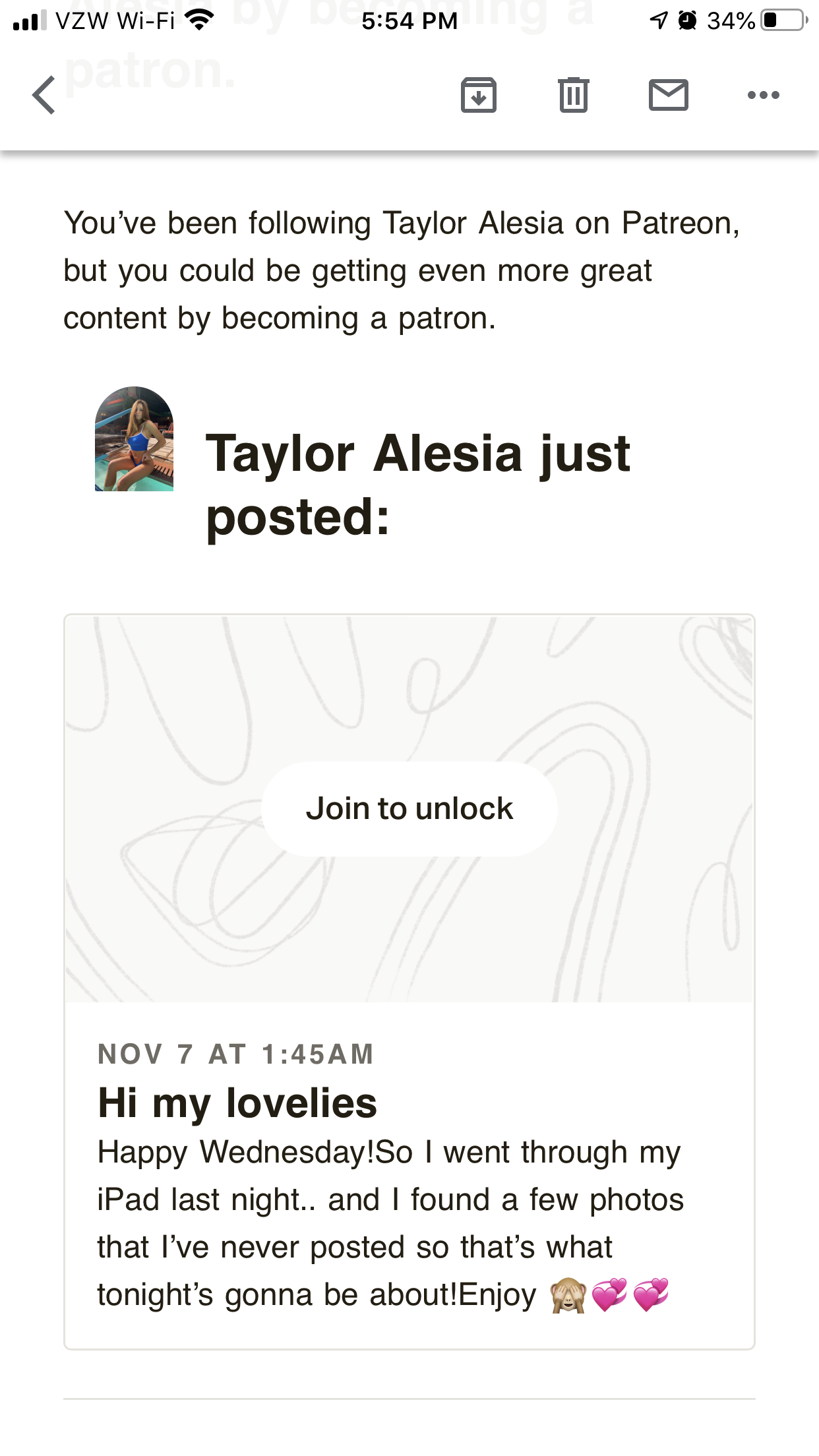 Hey I just got this email. Does anyone have the pics? | Scrolller