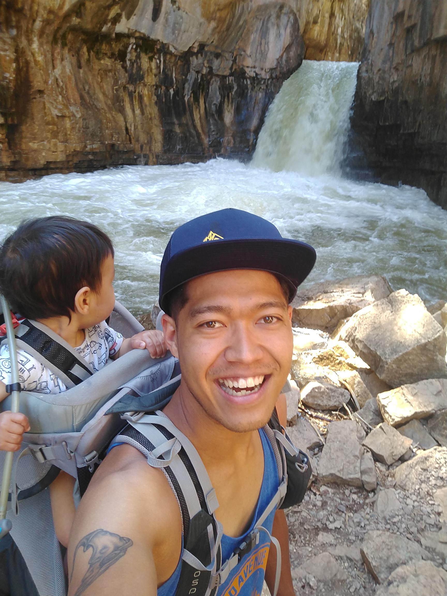 His first waterfall. Cascade Canyon, Colorado | Scrolller