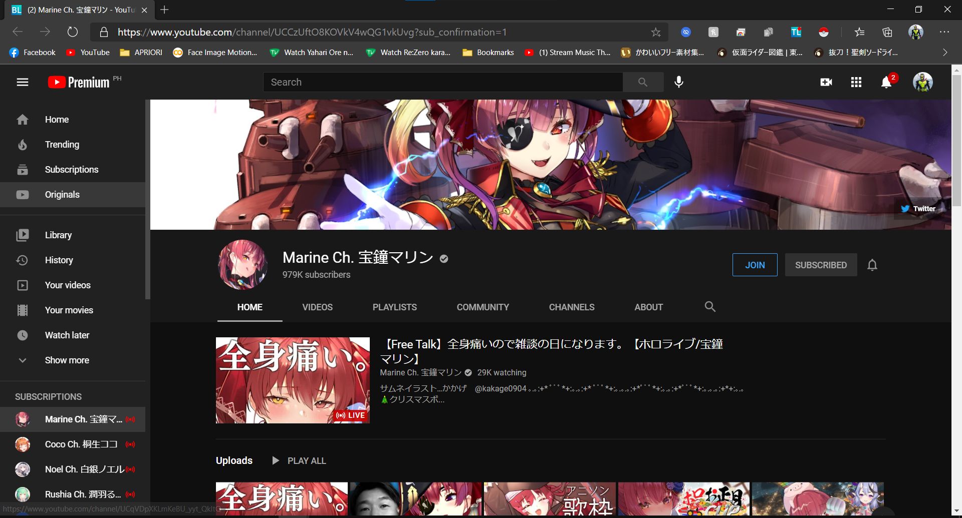 hmm.. nothing wrong here. Just the youtube channel of Senchou with a unique favicon | Scrolller
