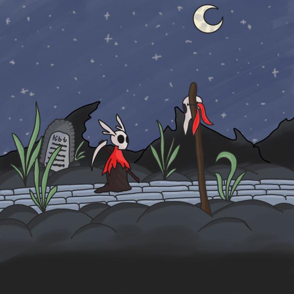 Hollow Knight Themed Drawing of "Death" | Scrolller