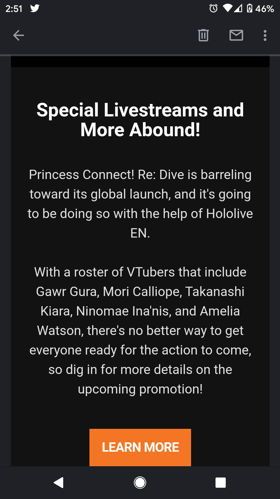 Hololive EN will be promoting Princess connect for western release | Scrolller