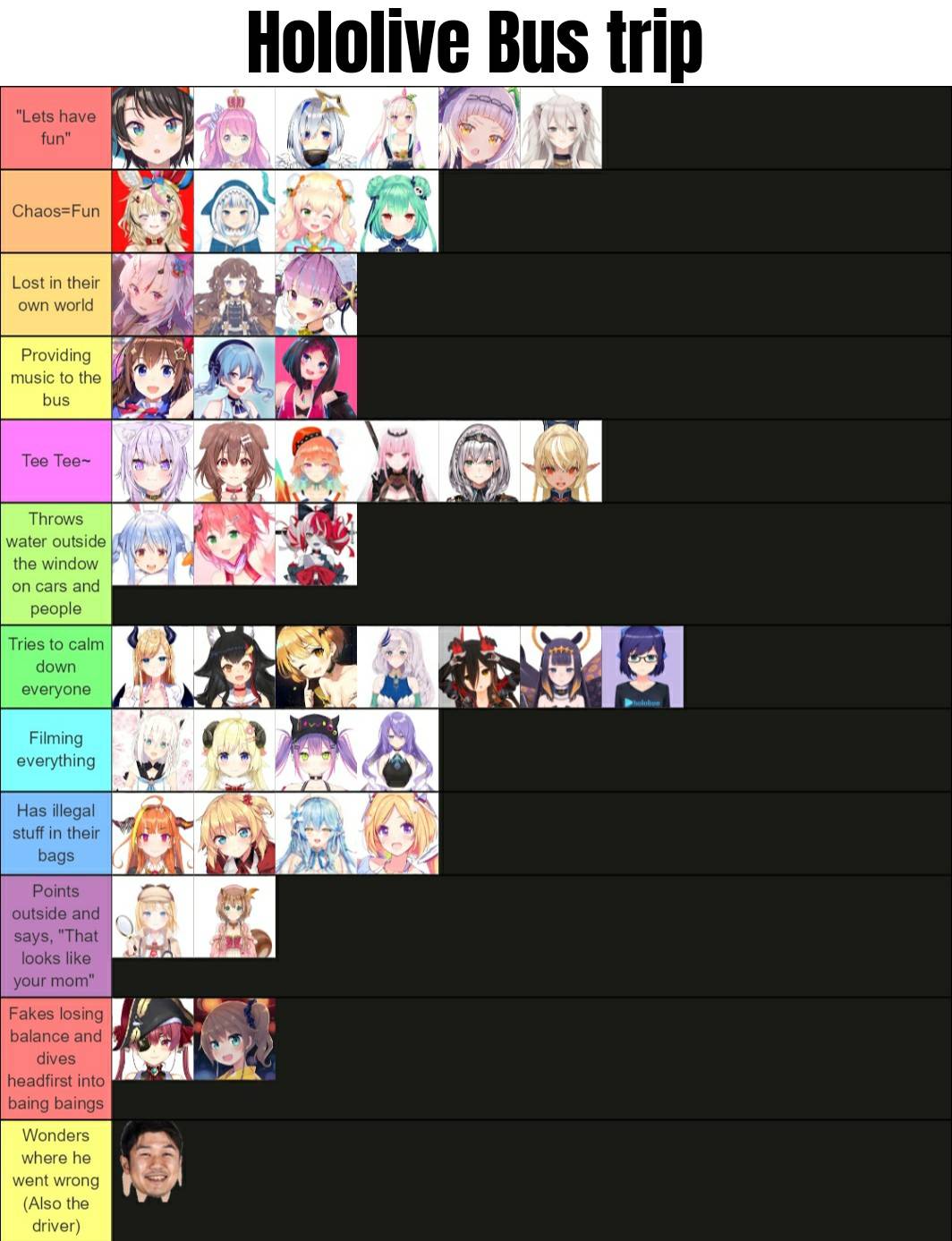 Hololive School Trip Arc : The bus journey | Scrolller