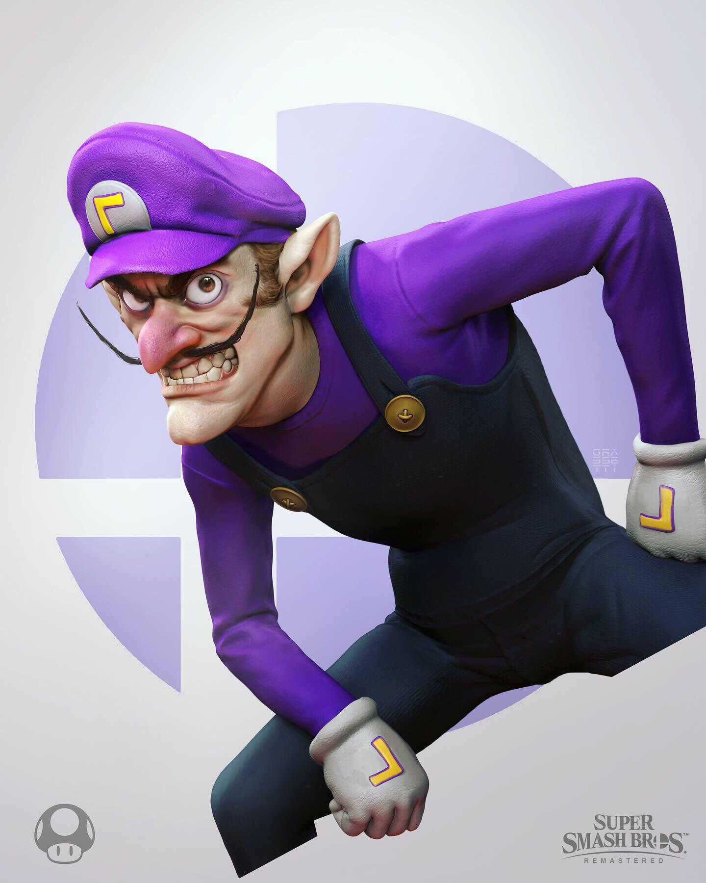 Holy Cannoli, the guy actually made God of War style Waluigi! | Scrolller