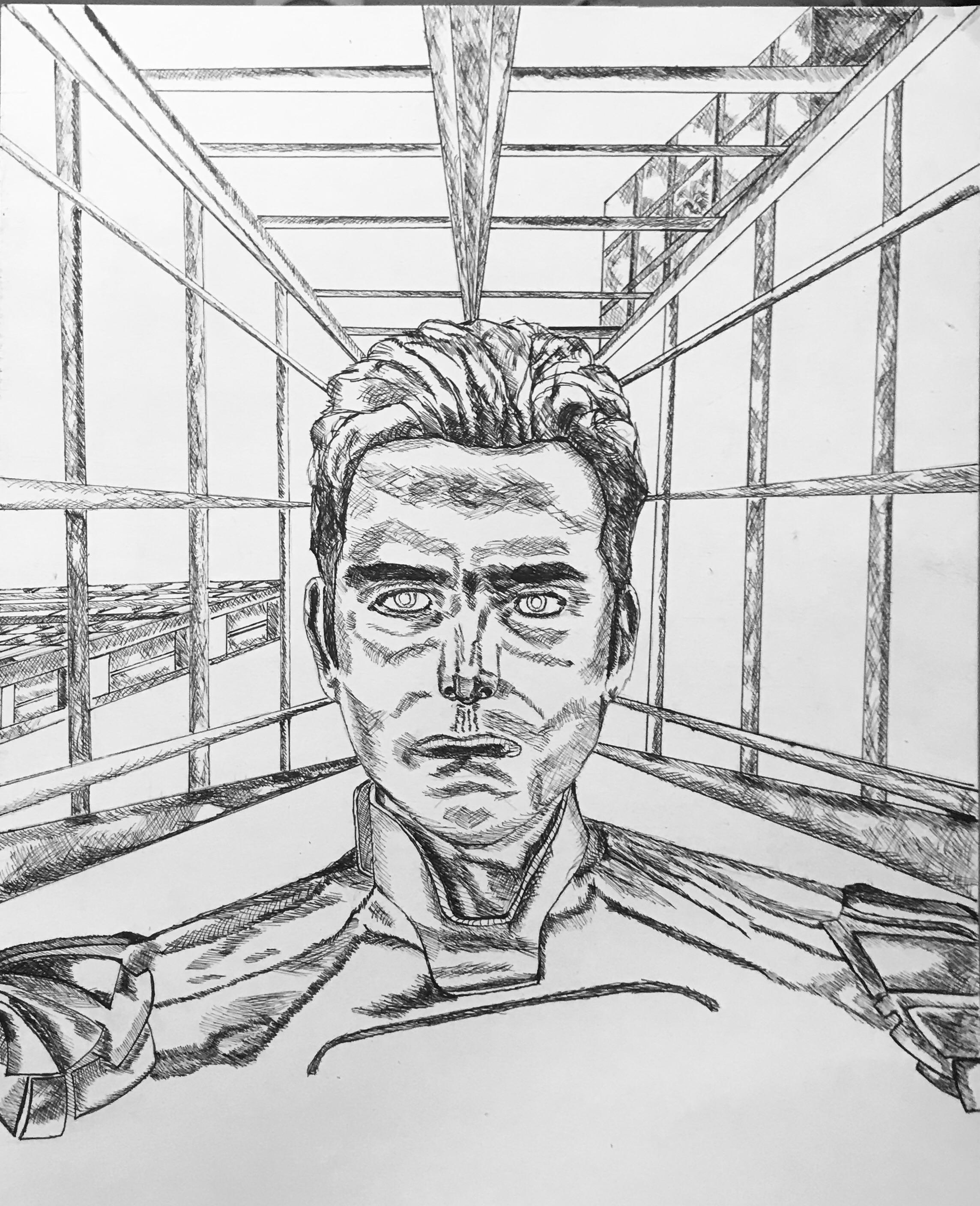 Homelander,Me, Pen drawing,2020 | Scrolller