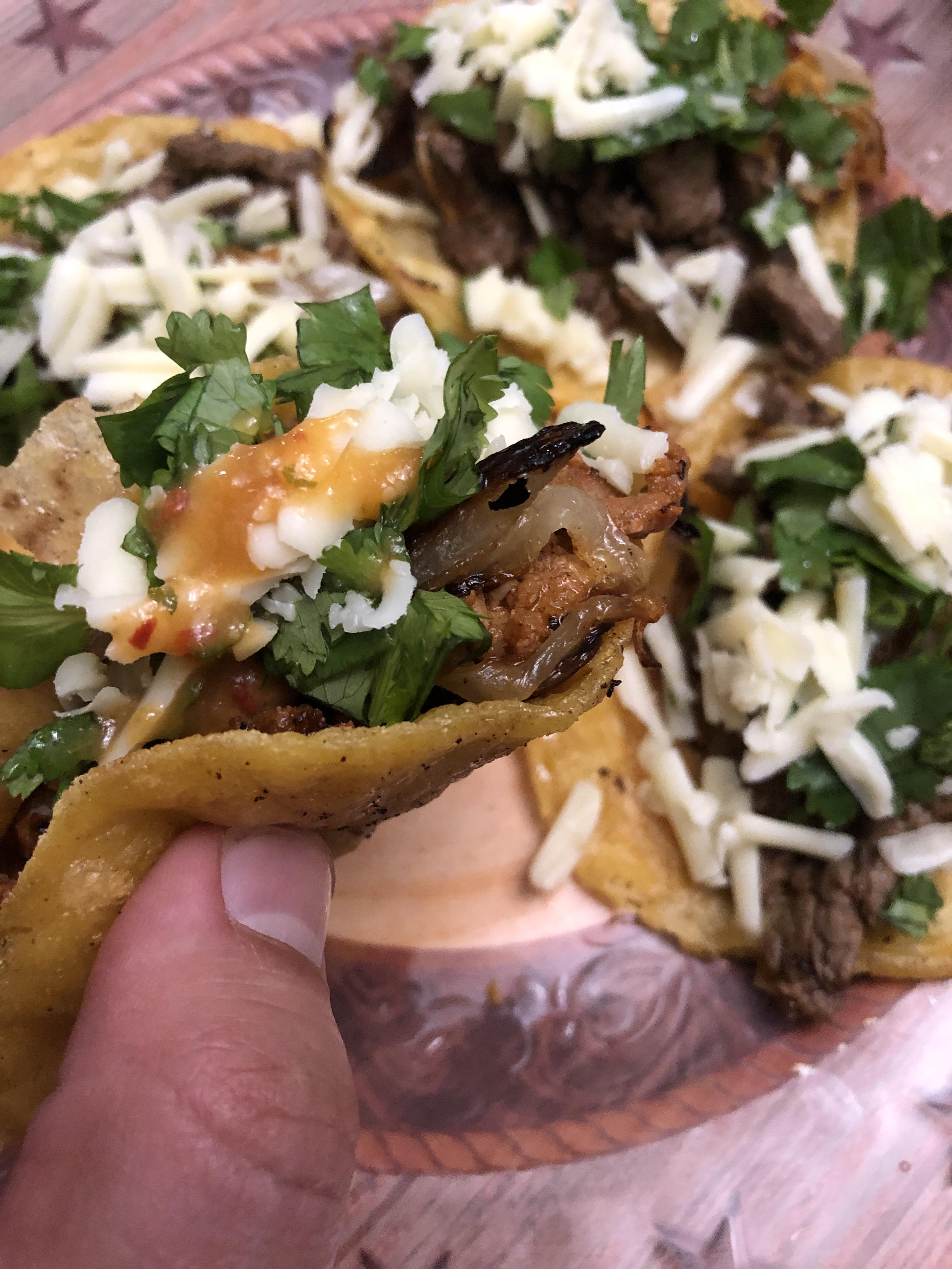 Homemade Al pastor and bistec tacos on a Friday night. | Scrolller