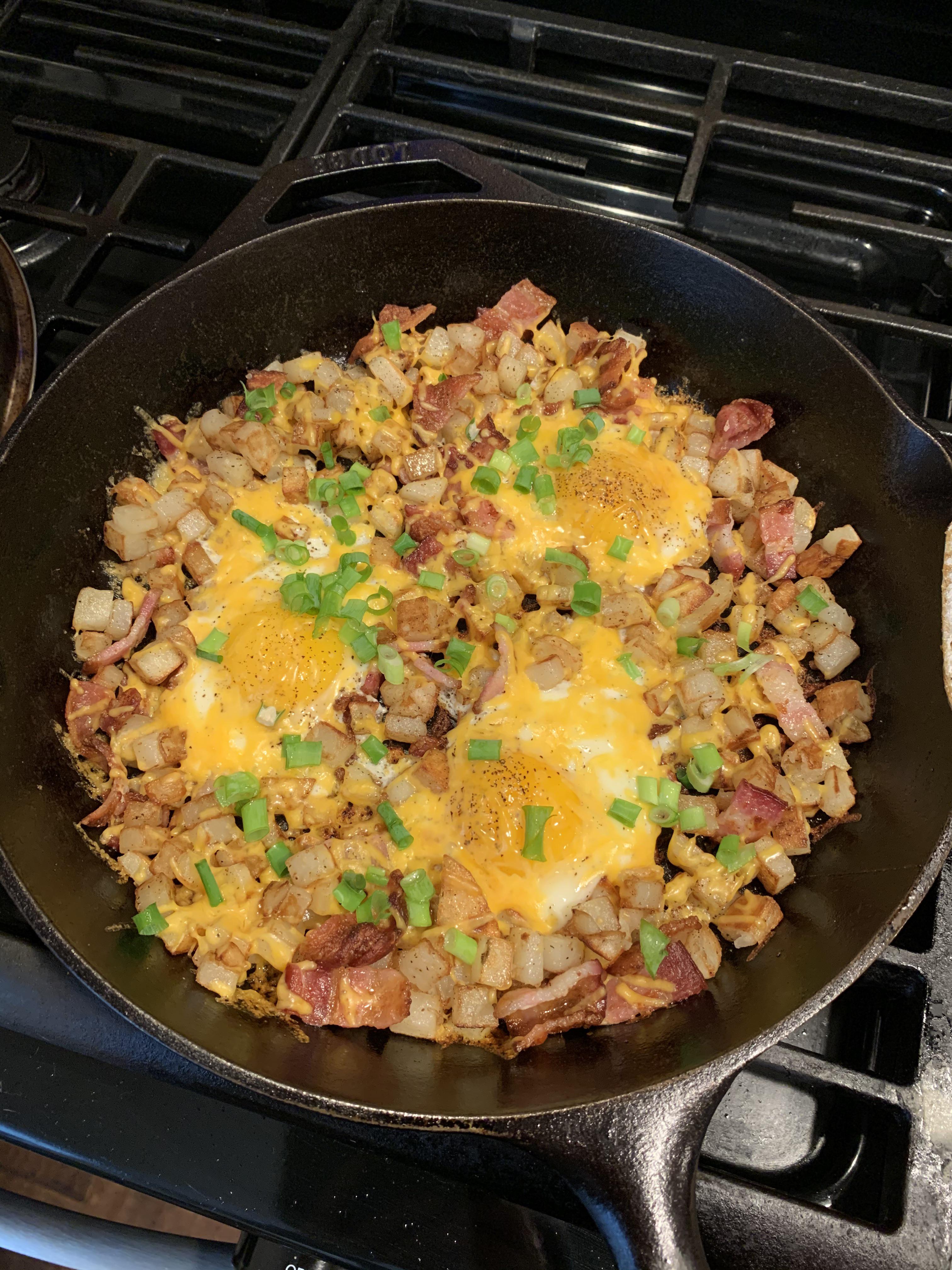 [Homemade] Cast Iron Breakfast Skillet | Scrolller