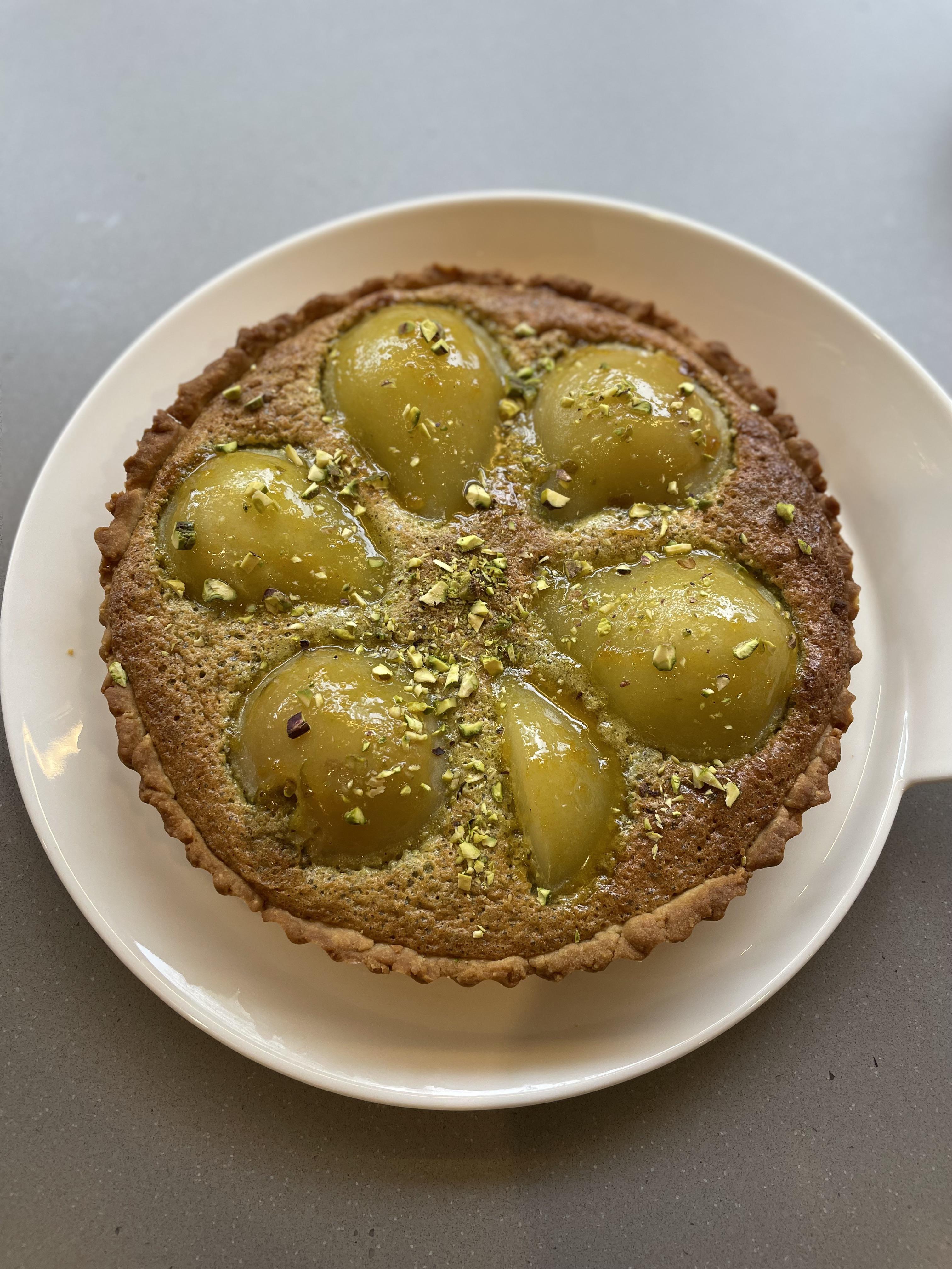 [homemade] Pistachio and Pear Tart | Scrolller