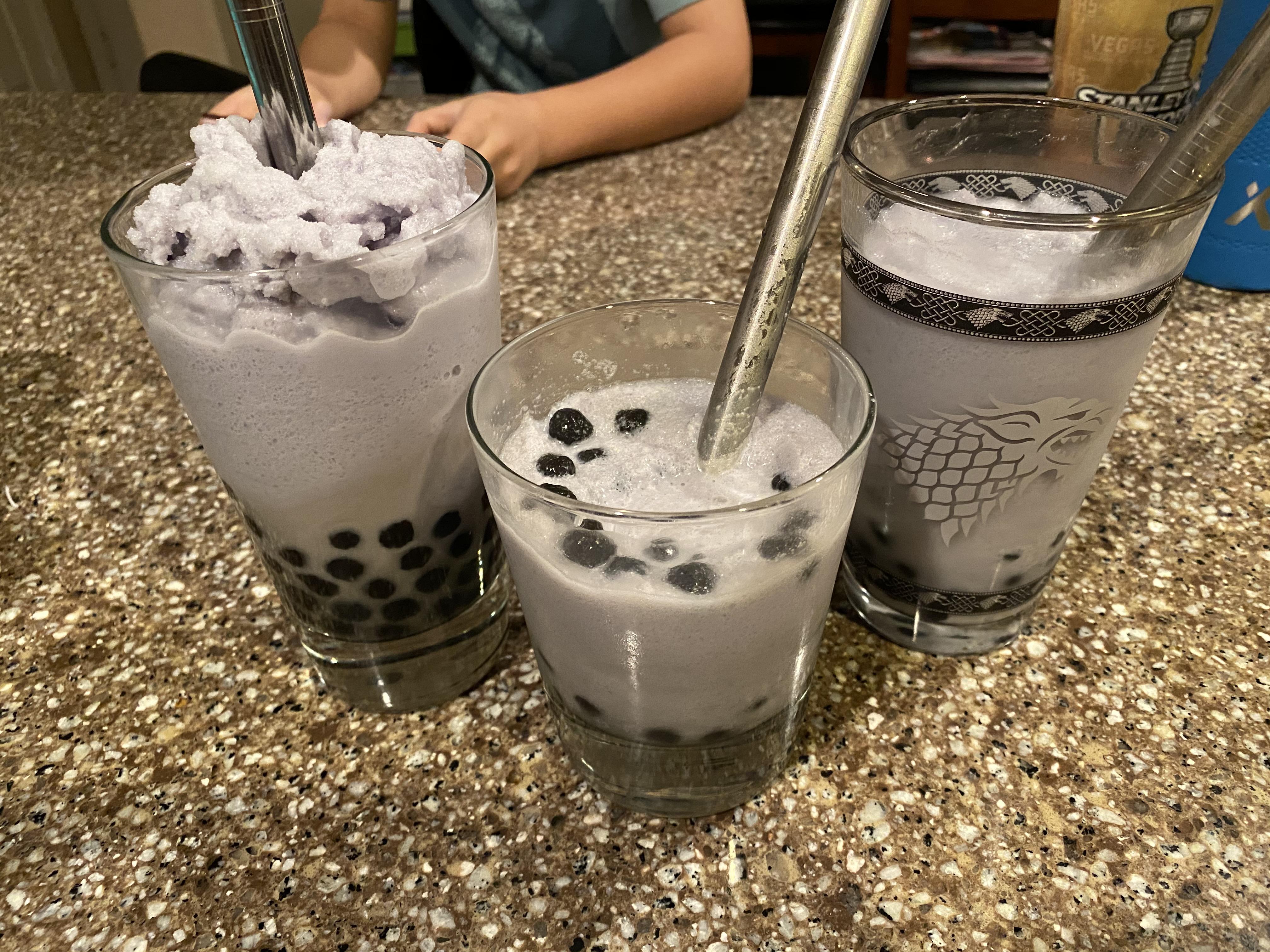 Homemade Taro slush boba | Scrolller