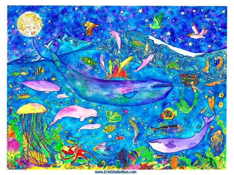 Honoring the Magical Blue Whale with ART... Enjoy :) | Scrolller